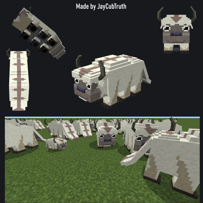 Textures Appa Sniffers (Avatar The Last Airbender) pour Minecraft ...